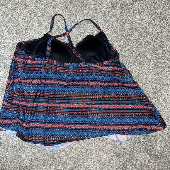 Dreamsuit | Swim | Dreamsuit Slimming Print Handkerchief Tankini Top ...